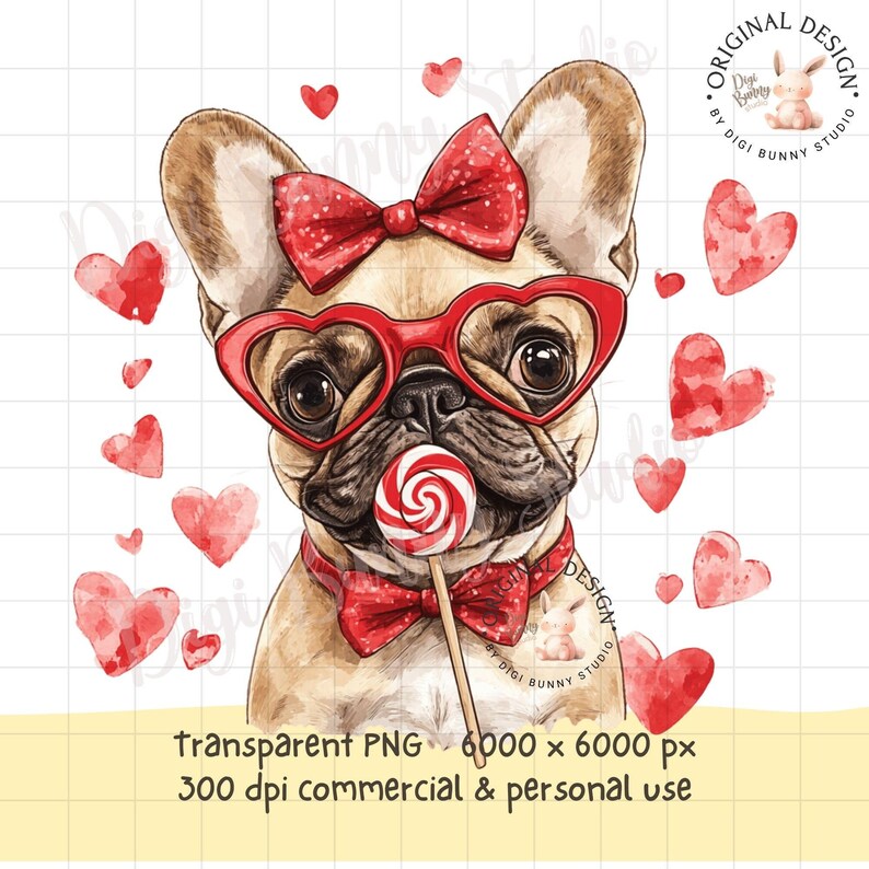 French Bulldog Valentine Coquette Dogs Png, Frenchie Dog Mama Lollipop ...