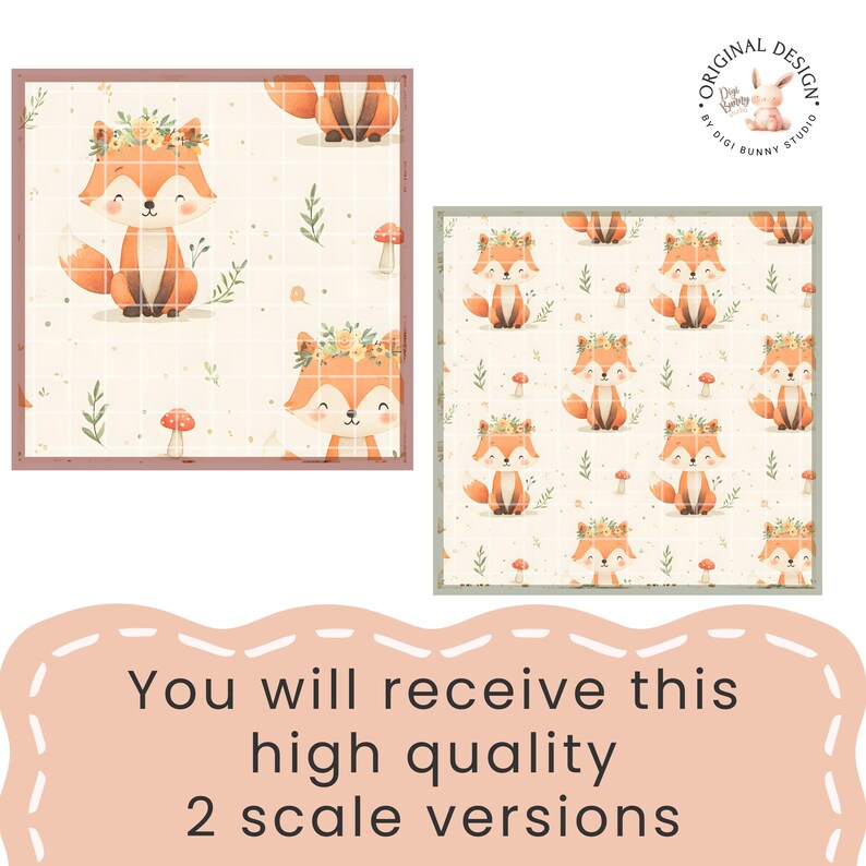 Padrão PNG sem costura de raposinha | Estampa de tecido para quarto de ...