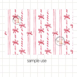 Red Watercolor Coquette Bow Seamless Pattern, Christmas Pattern ...