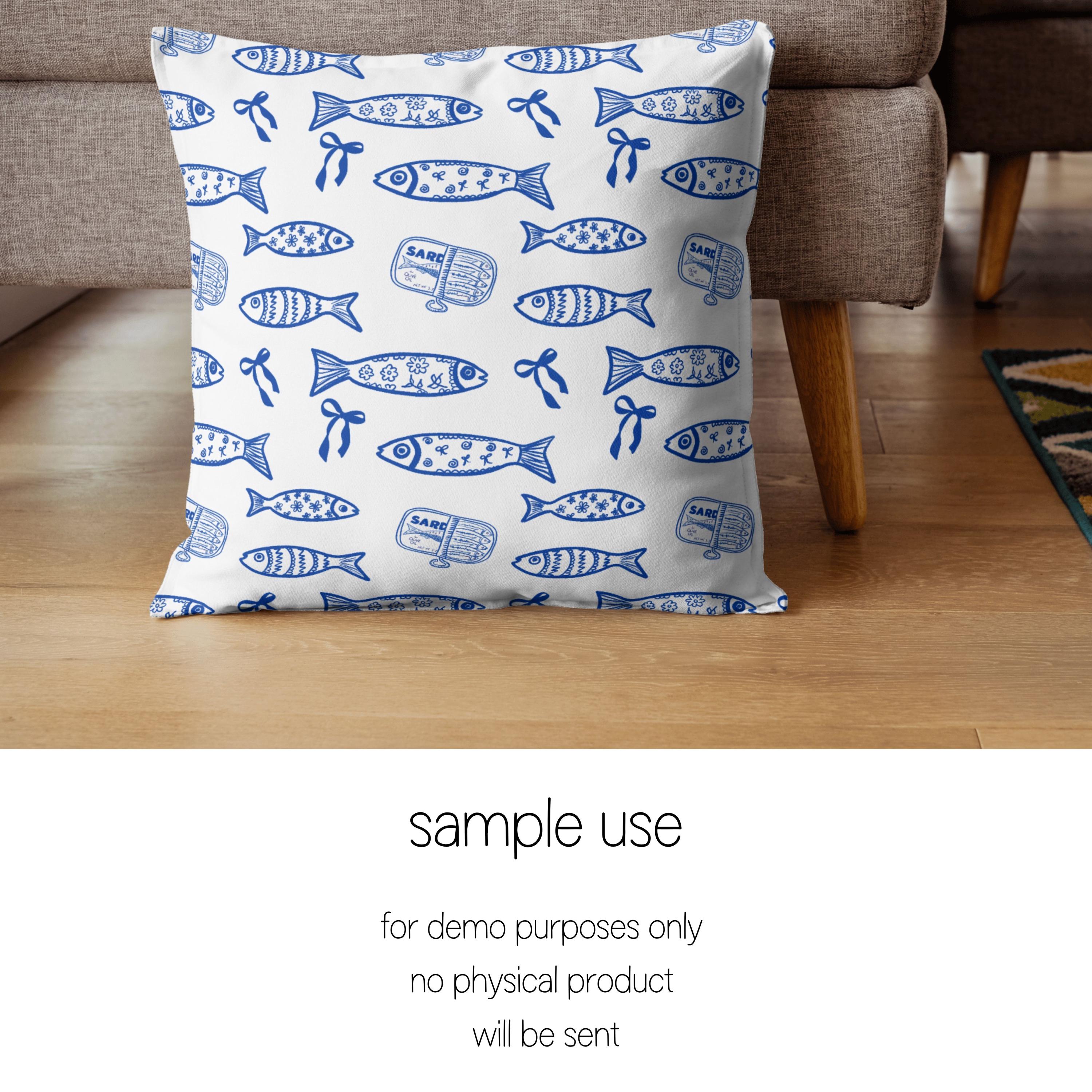 Sardines Seamless Pattern | Fishermancore Fabric Print (digital ...