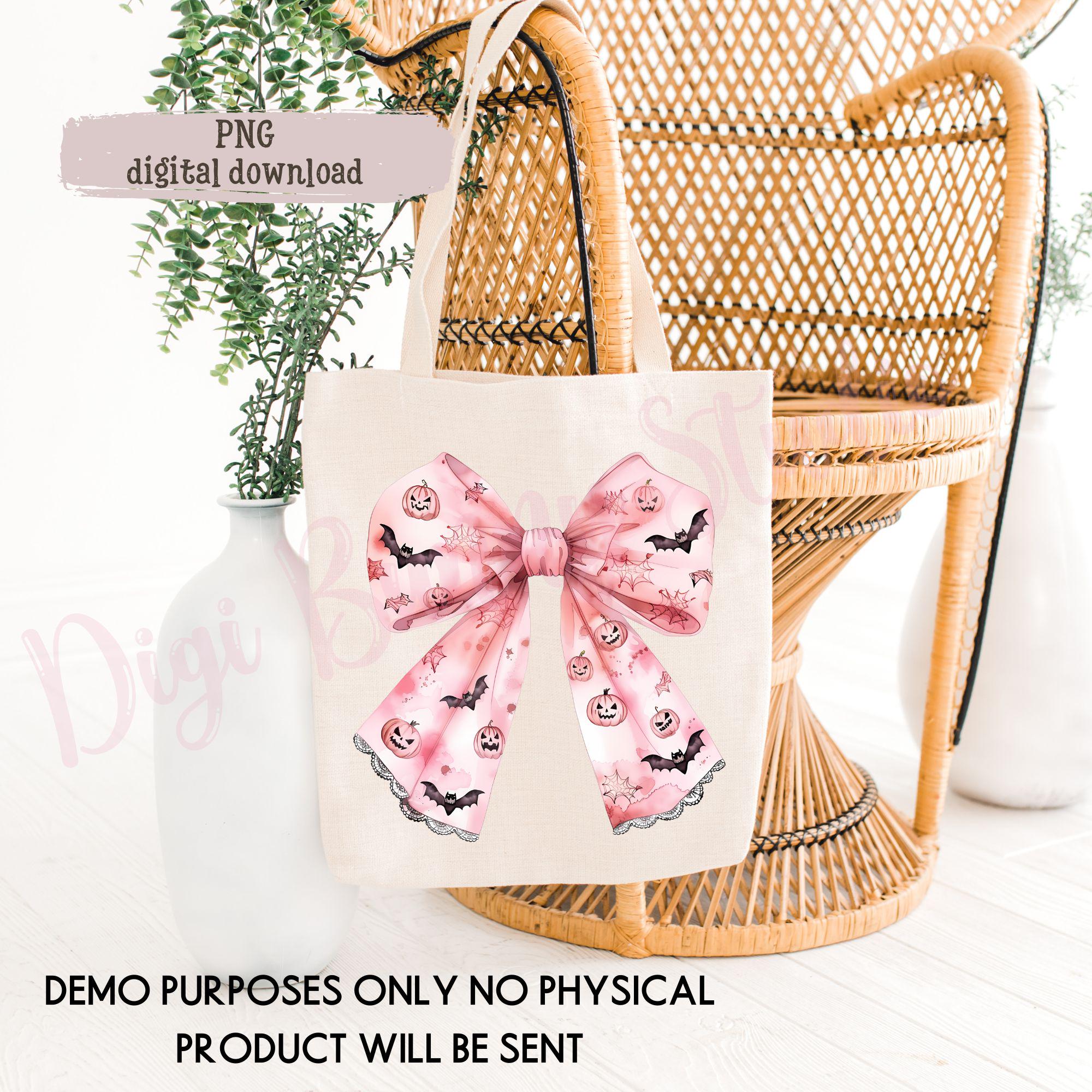 Pink Halloween Coquette Bows PNG Spooky Season Aesthetic Coquette ...