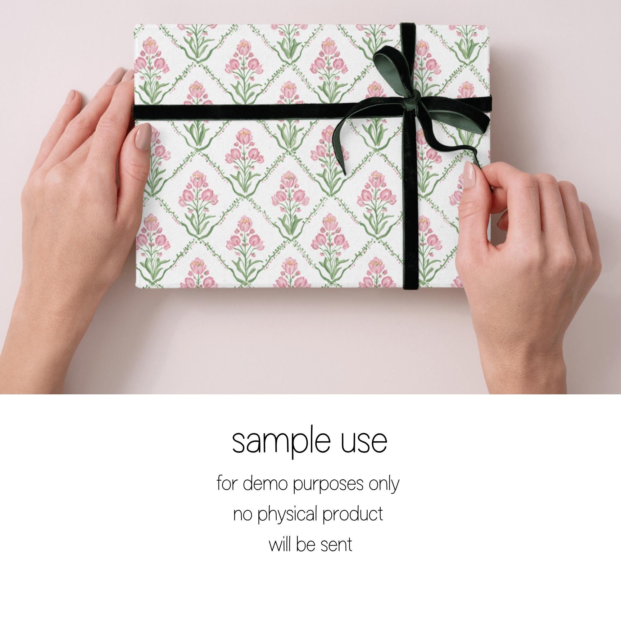 Preppy Damask Tulips Seamless Pattern PNG | Floral Trellis Shabby Chic ...