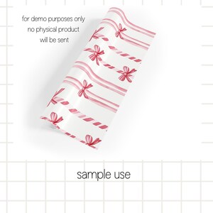 Red Watercolor Coquette Bow Seamless Pattern, Christmas Pattern ...