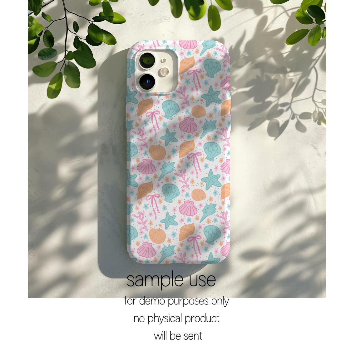 Pastel Seashells Scallops Coquette Bow Seamless Pattern Coastal Beach ...