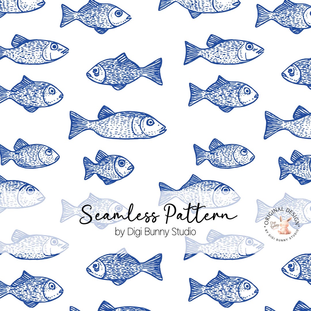 Fisherman Aesthetic Seamless Pattern Vintage Hand Drawn Sardines Fabric ...