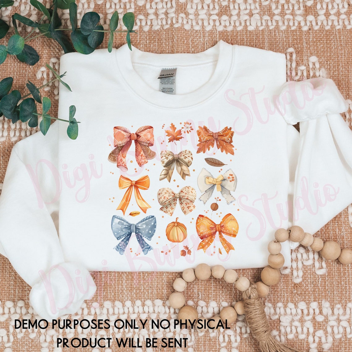 Fall Coquette Bows PNG Fall Aesthetic Design Pumpkin Patch Coquette ...