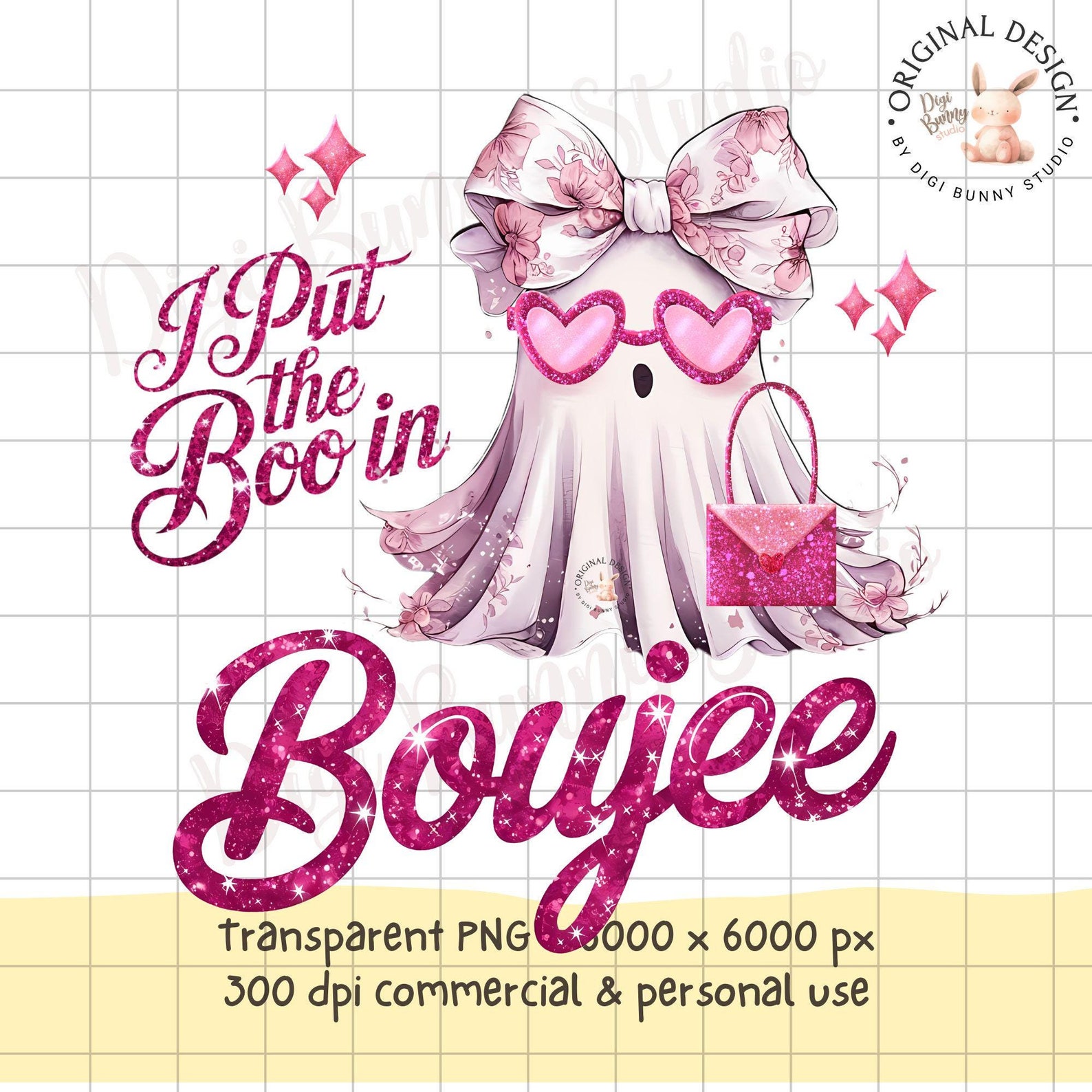 I Put the Boo in Boujee Png Pink Ghost Boujee Ghost, Cute Ghost ...