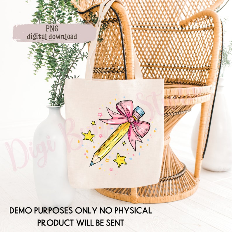 Pencil With Bow PNG Teacher Coquette Png Design Coquette Pencil Back to ...