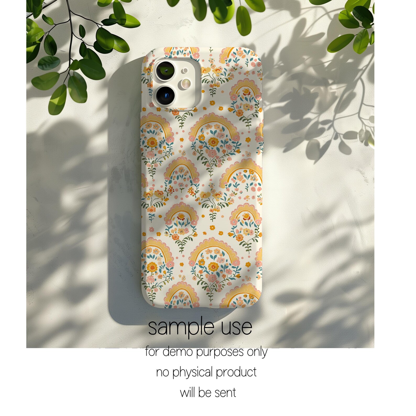 Yellow Floral Scallops Seamless Pattern, Vintage Fabric Print (PNG) - Etsy
