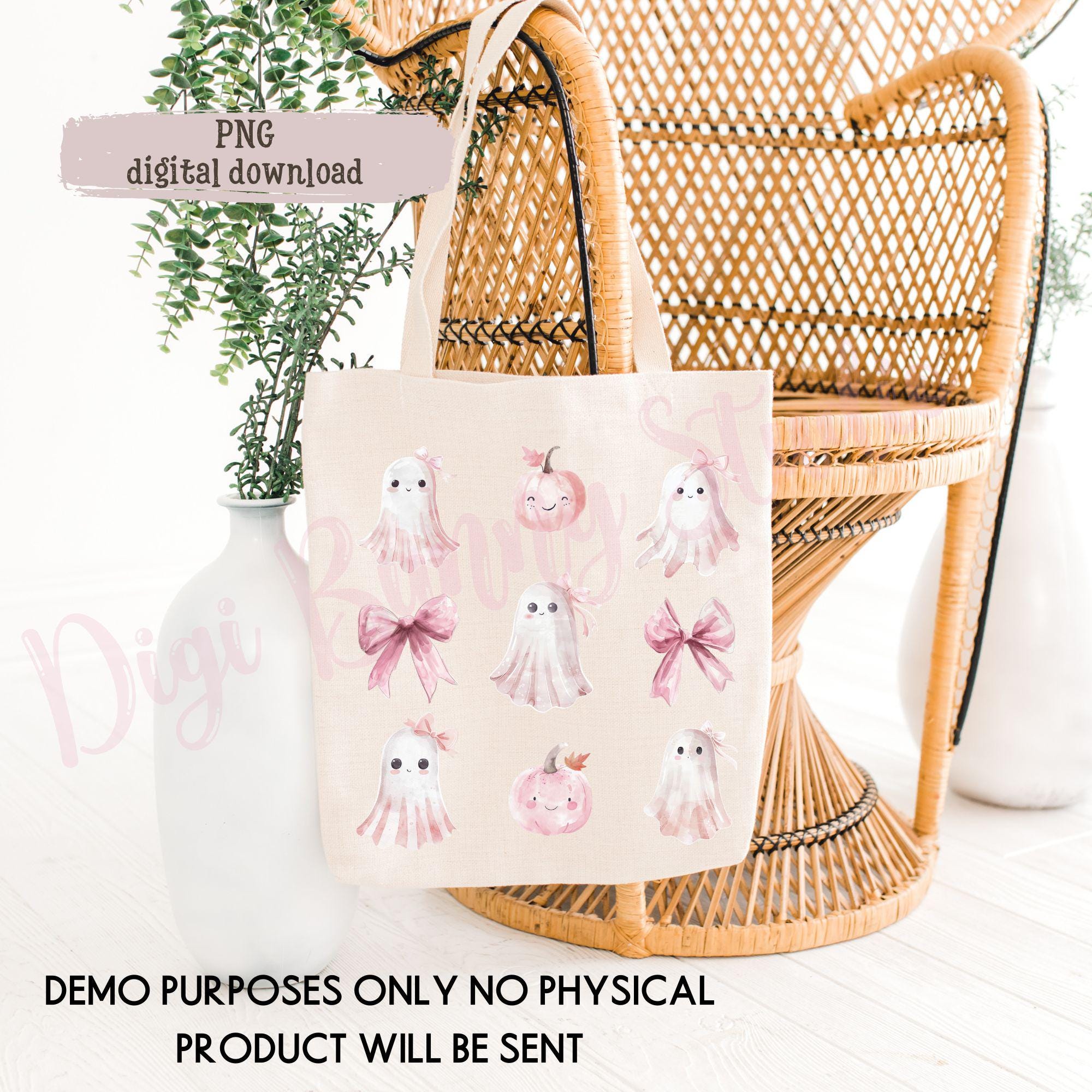 Pink Halloween Ghost Coquette Bows PNG Spooky Season Aesthetic Coquette ...