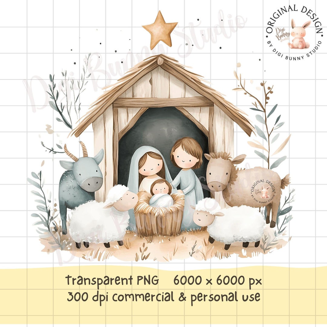 Cute Nativity Png, Christmas Png, Christian Png, Nativity Scene ...