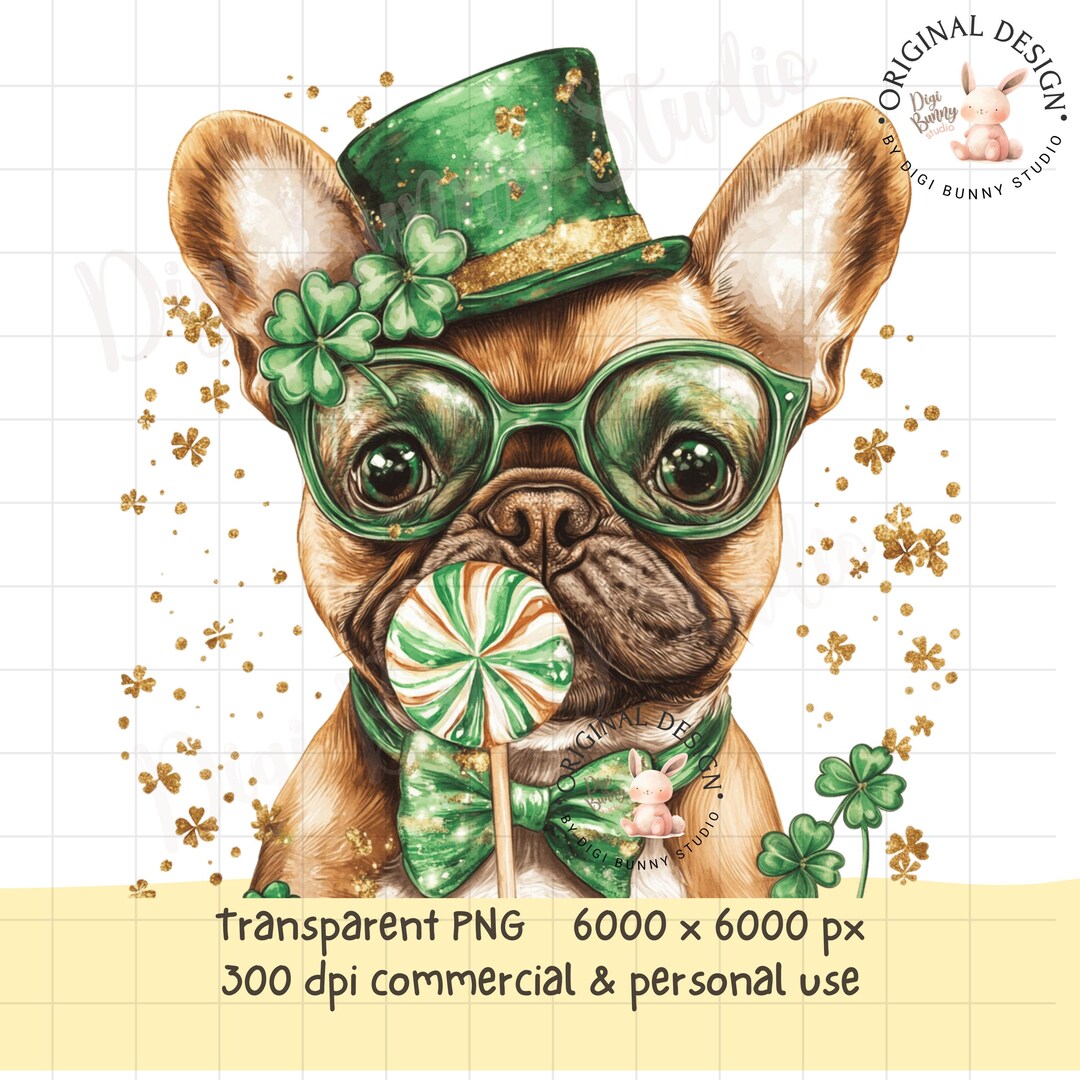 St Patricks Day Frenchie Dog Mama Png French Bulldog Dog Lover Four ...