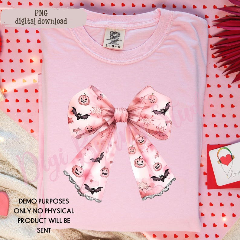 Pink Halloween Coquette Bows PNG Spooky Season Aesthetic Coquette ...