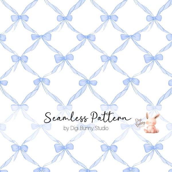 Blue Bow Ribbon Diamond - Etsy