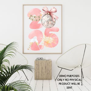 Pink Disco Ball Png New Year 2025 Png Happy New Year Coquette Bow ...