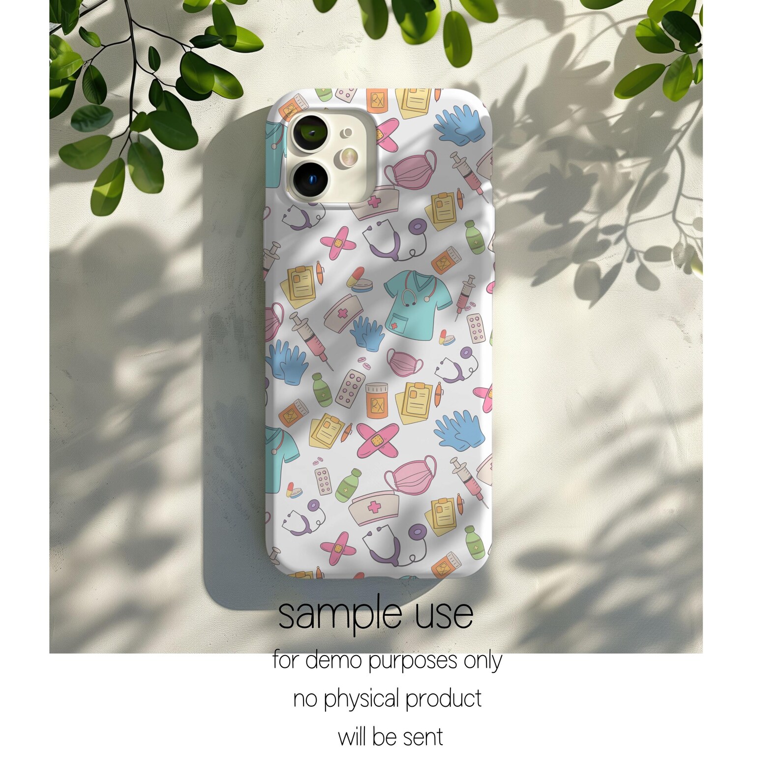 Nurse Seamless Pattern Hand Drawn Med Tech Doctors Medical Personnel ...