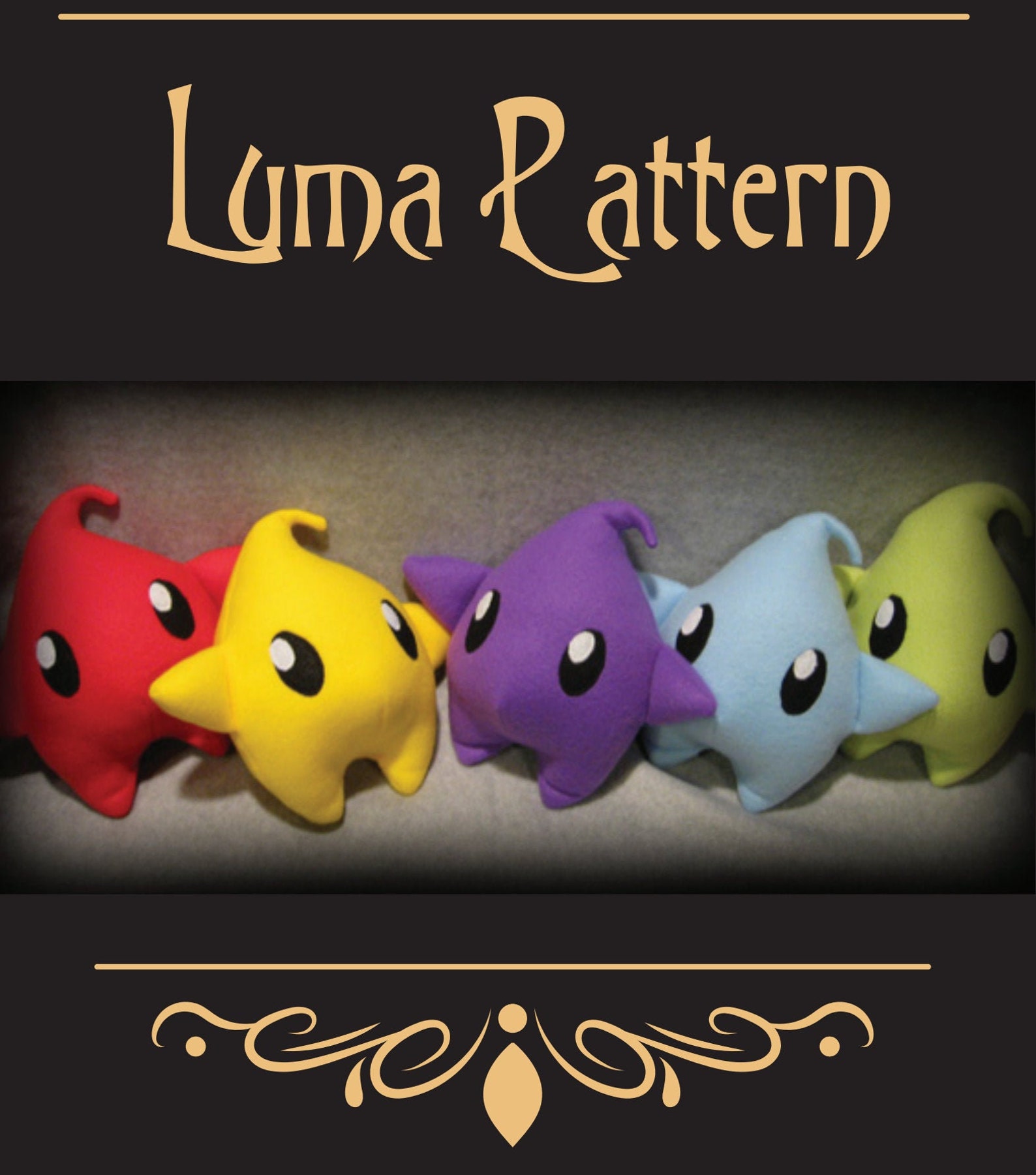 Plush Luma Pattern Mario Galaxy | Etsy