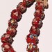 Vintage Red ART GLASS Beads WEDDING Cake With Swirly Lampwork ...