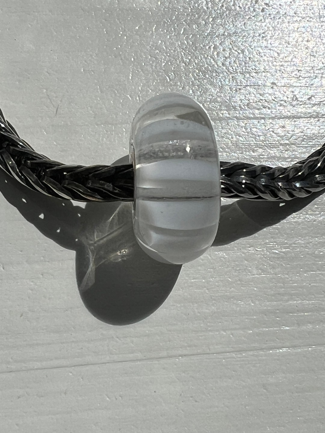 Troll Beads, Troll Charms, Brand New White Stripe Bead Sterling Silver ...