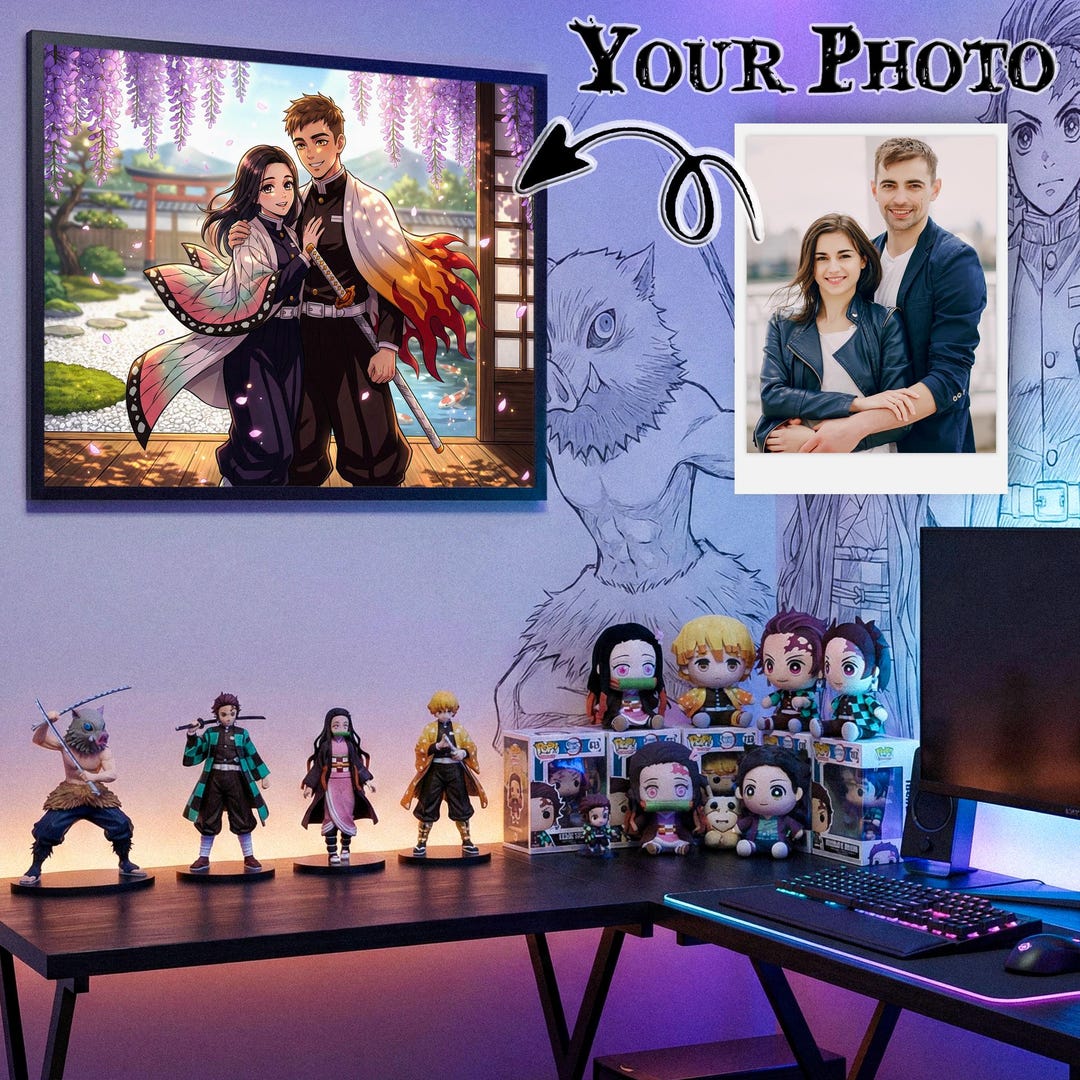 Custom Anime Portrait | Manga Style Couple Gift (digital Download) - Etsy