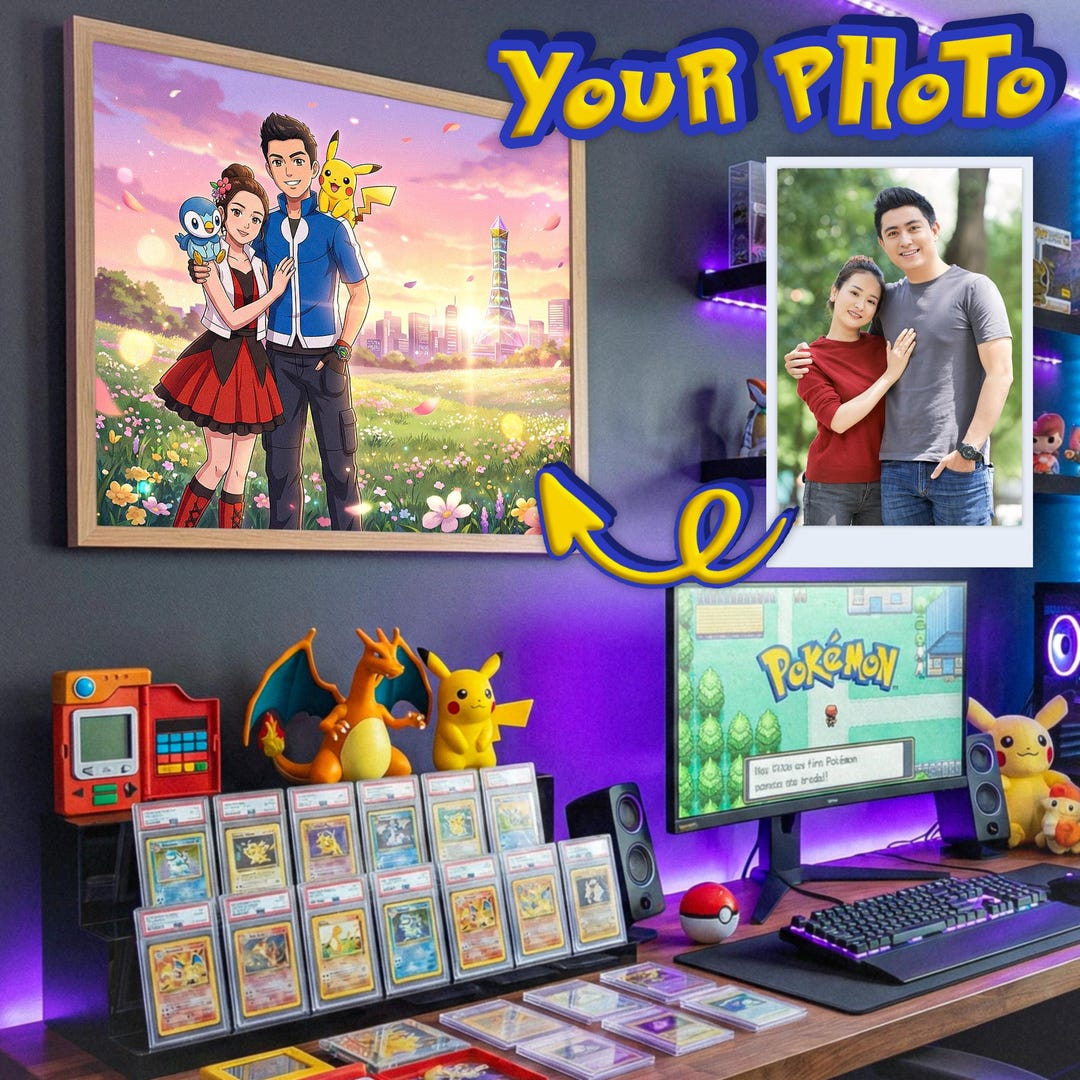 Personalized Anime Cartoon Portrait, Custom Digital Art (digital ...