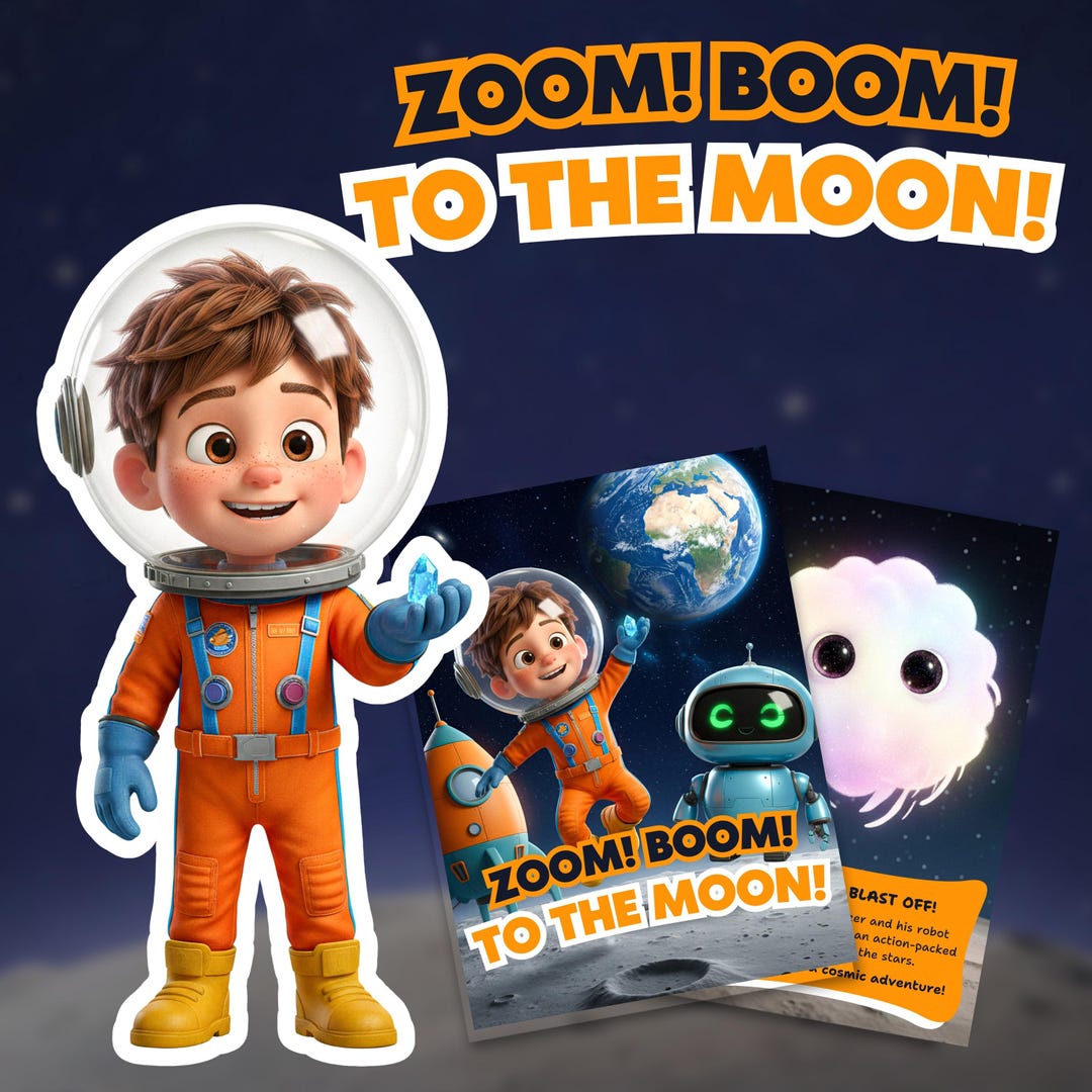 Children's Book | Cosmic Adventure, Friendship Storybook (digital ...