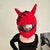 Devil Helmet Cover, Motorcycle Helmet Balaclava, Helmet Protector ...