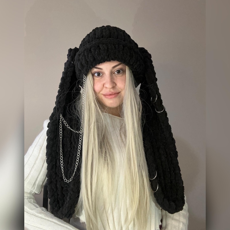 Crochet Rave Bunny Hat - Etsy