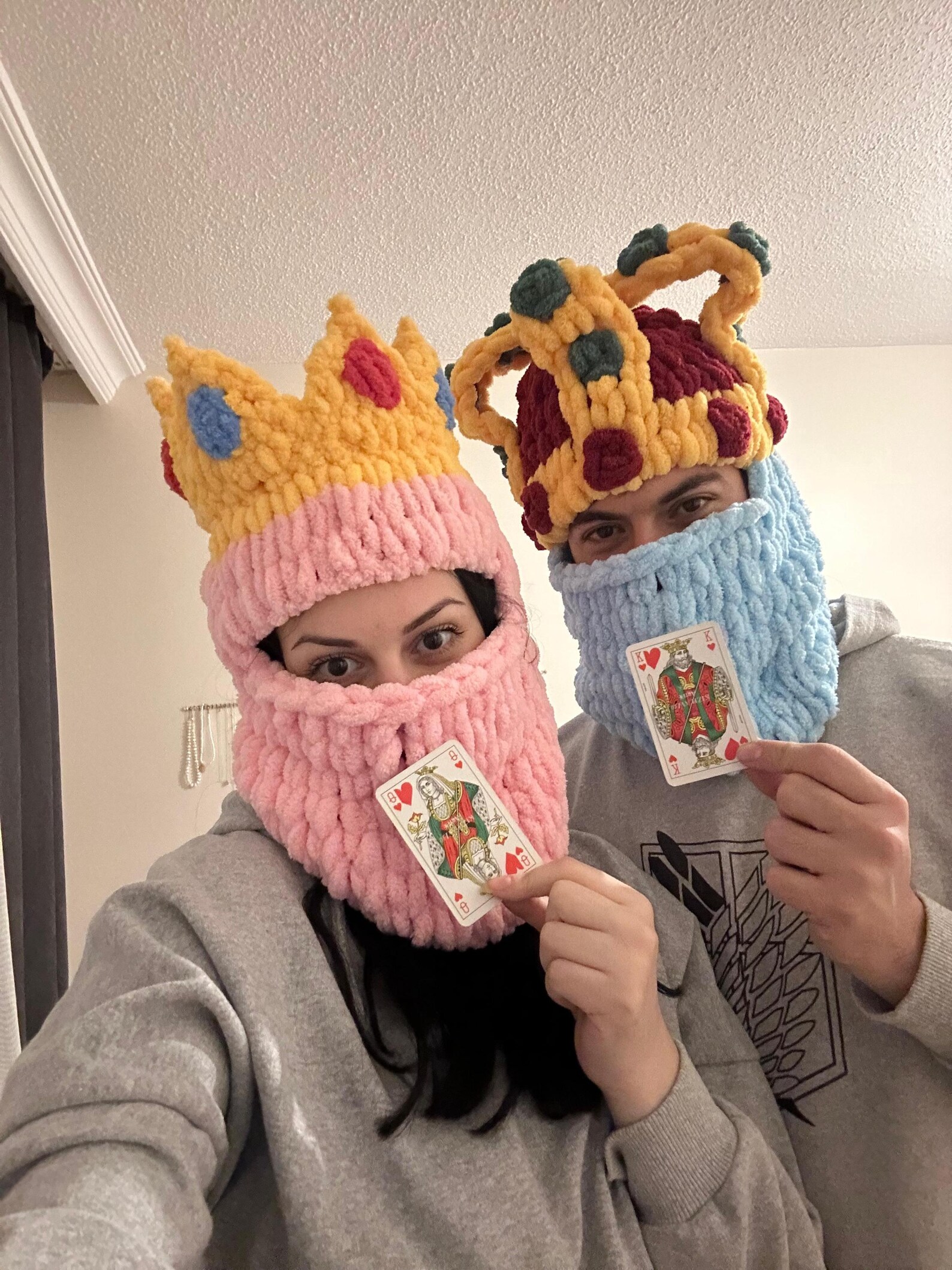 Handmade Knit Princess Crown Balaclava Mask: Queen Beanie - Etsy