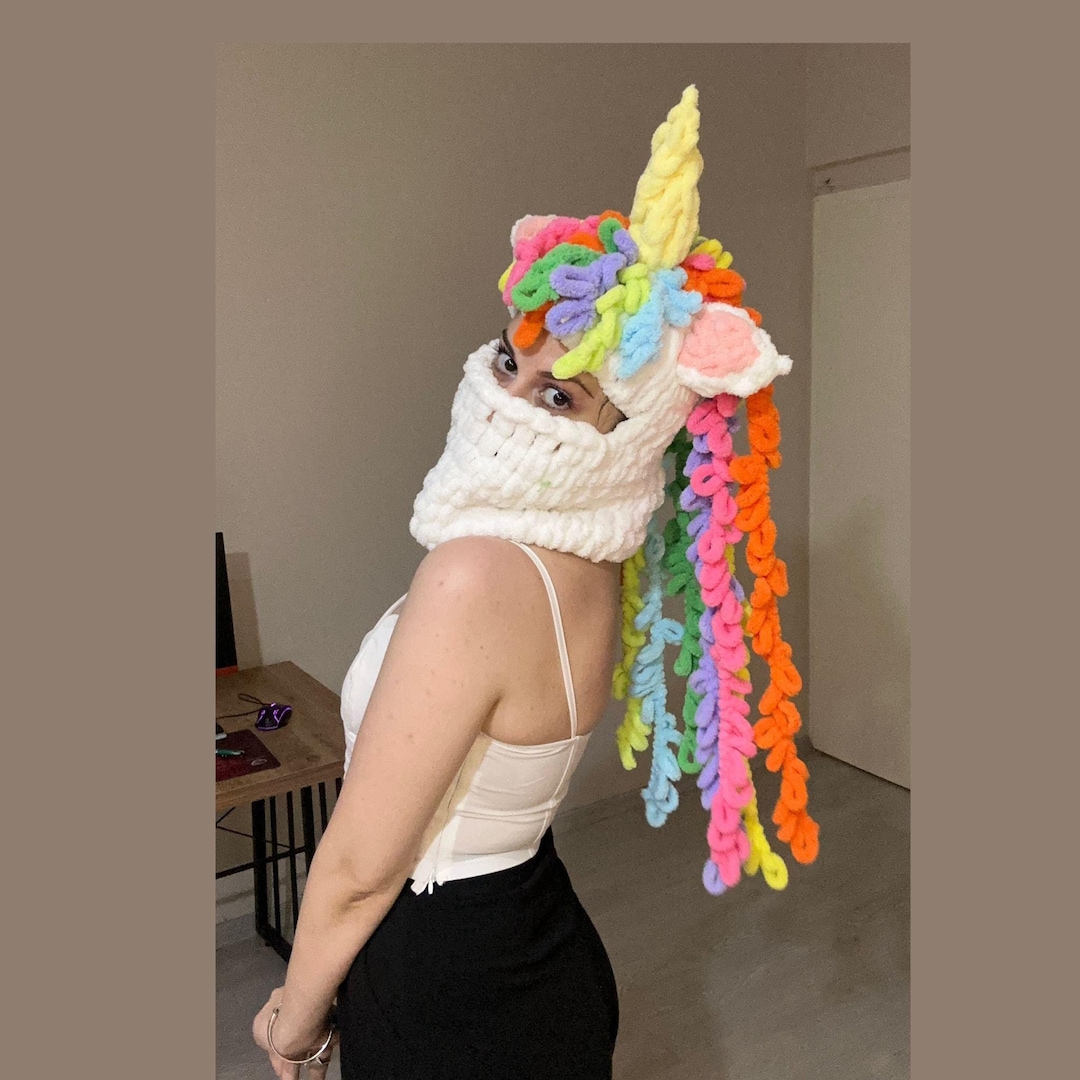 Unicorn Balaclava Face Mask, Ski Accessories, Unicorn Gift, Ski Fashion - Etsy