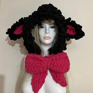 Knit Lamb Hood Mask | Sheep Hood Beanie | Animal Balaclava Beanie With ...