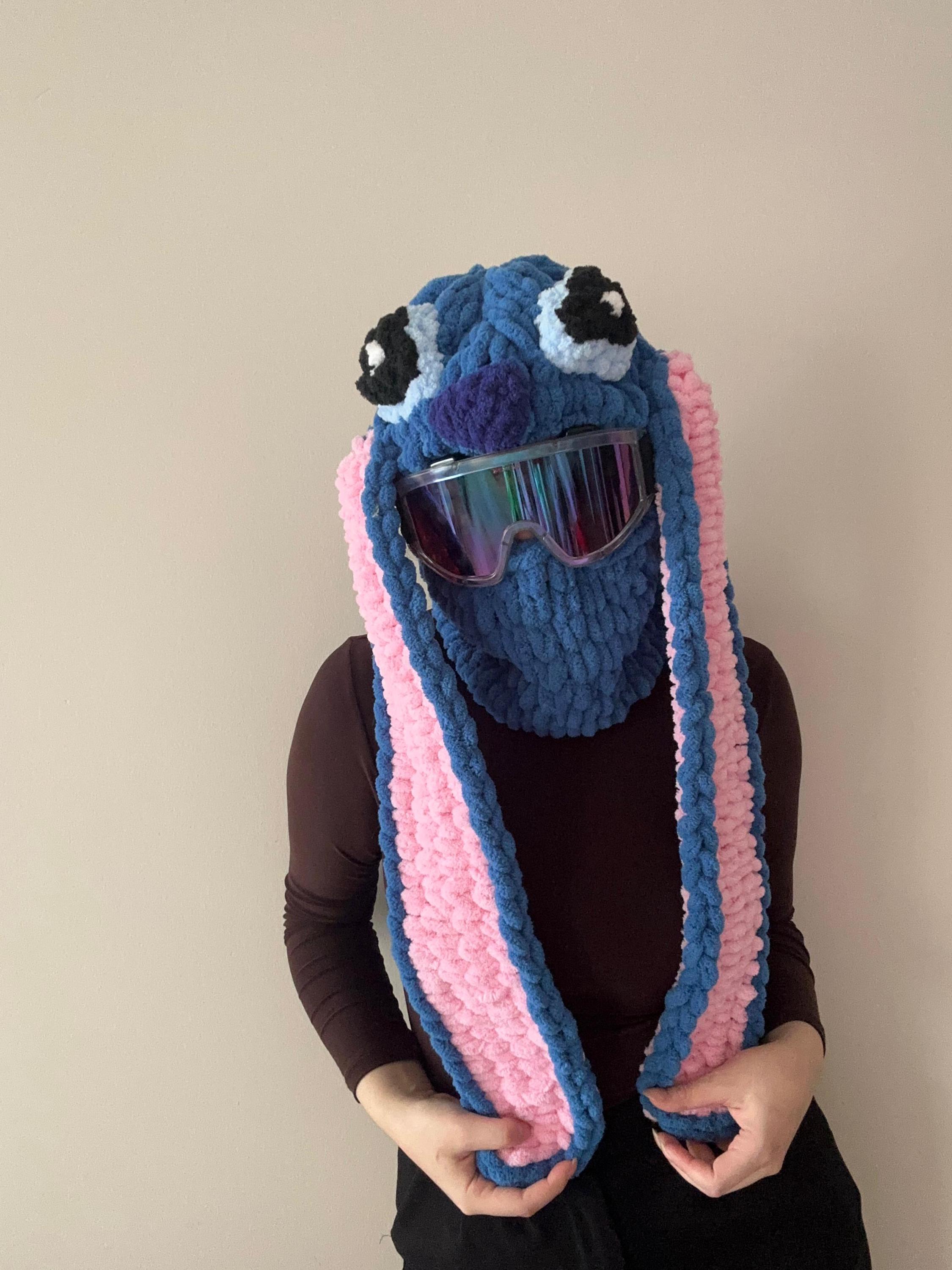 Handmade Stitch Ski Helmet Cover: Animal Ears Balaclava - Etsy
