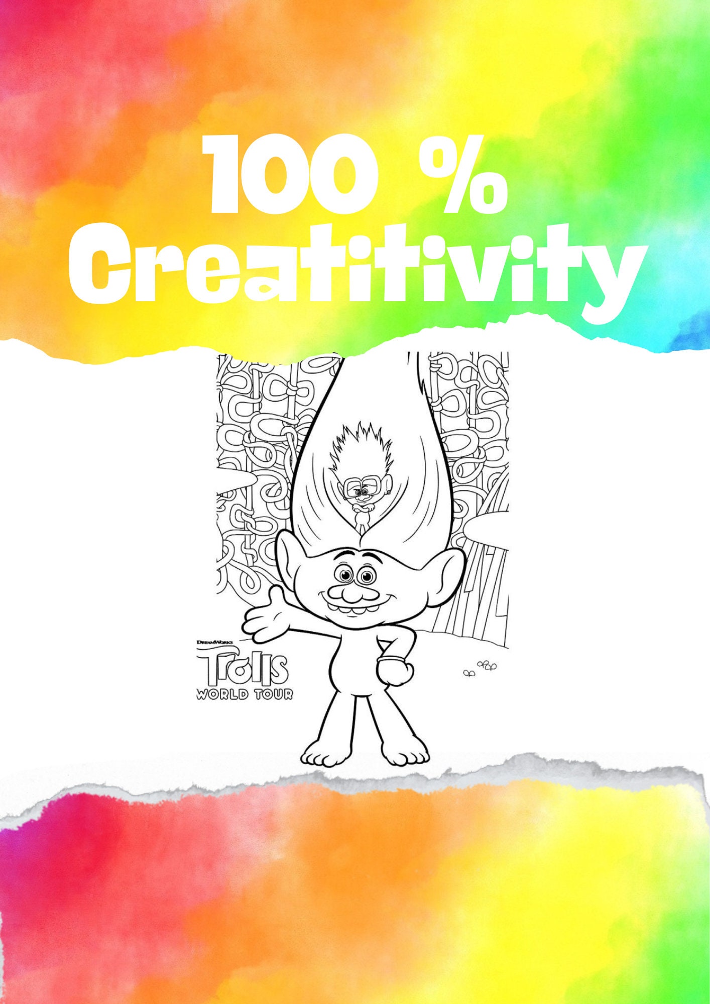 40 Coloring Pages Trolls Fun and Creative Kids Activities Digital ...