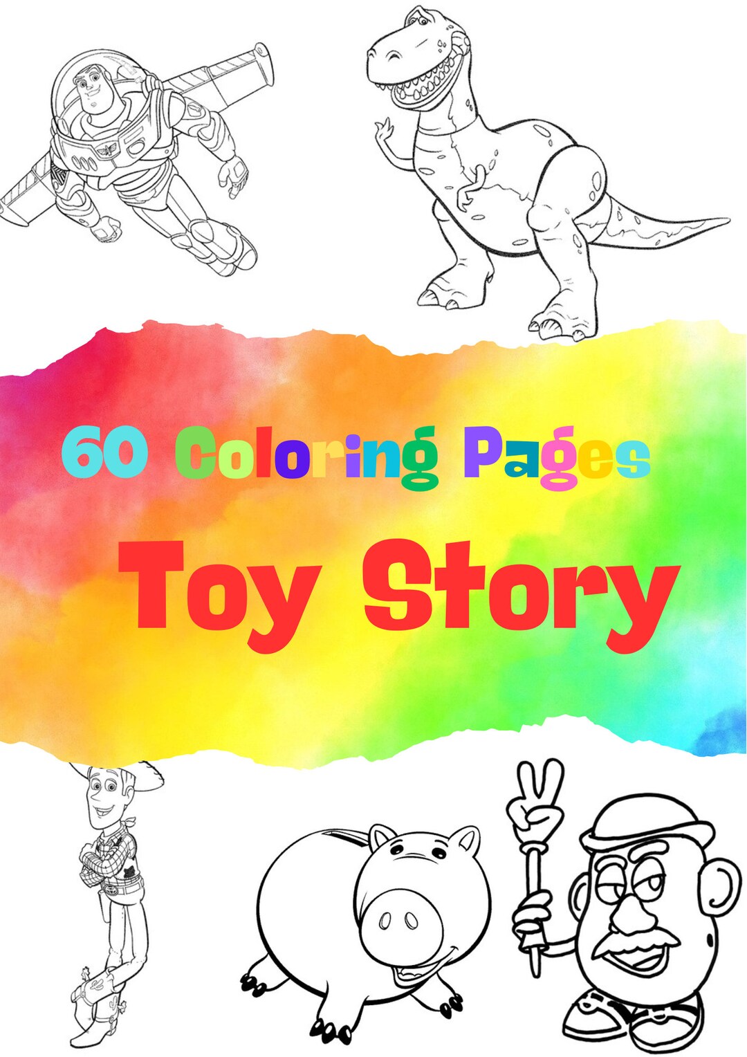 60 Coloring Pages Toy Story Fun and Creative Kids Activities Digital ...