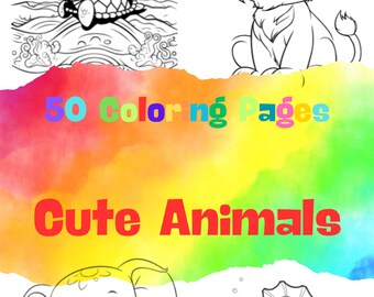 50 Coloring Pages of Farm Animals Fun and Creative Kids Activities ...