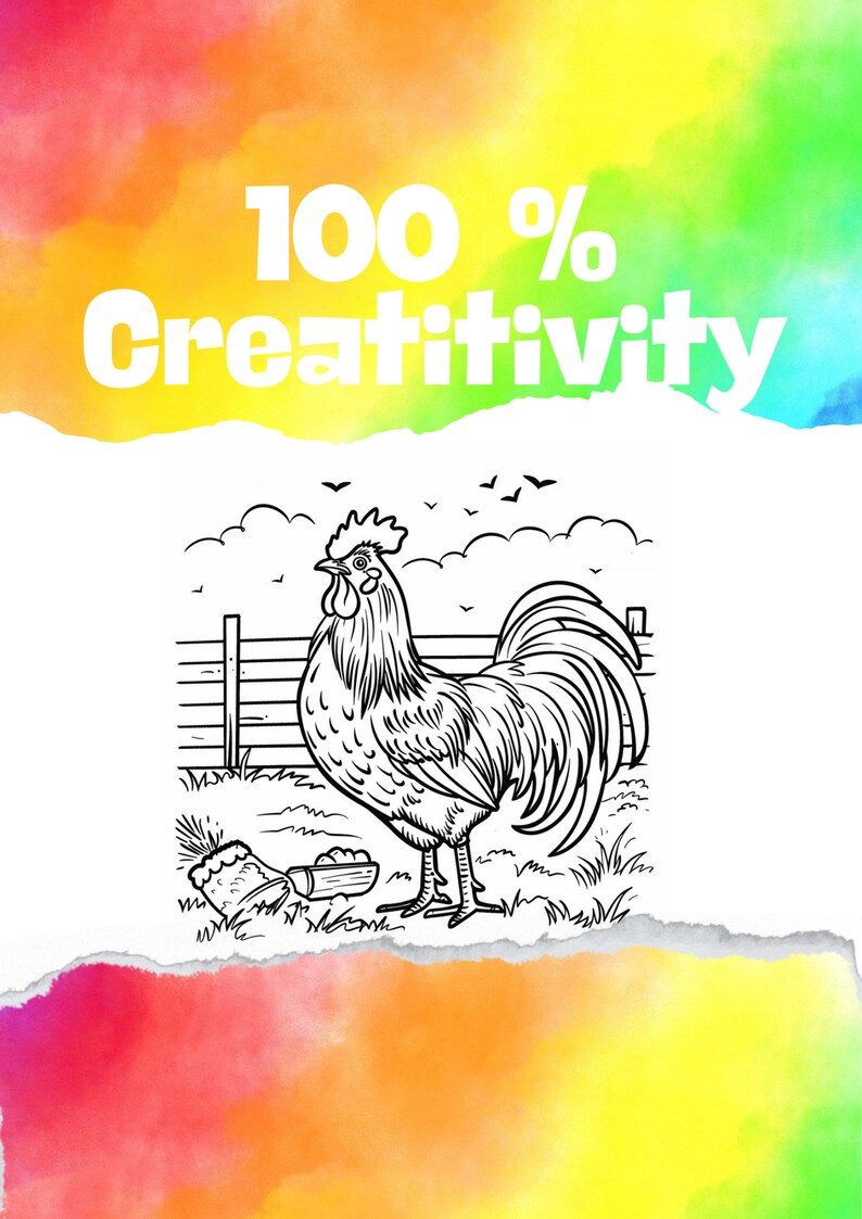 50 Coloring Pages of Farm Animals Fun and Creative Kids Activities ...