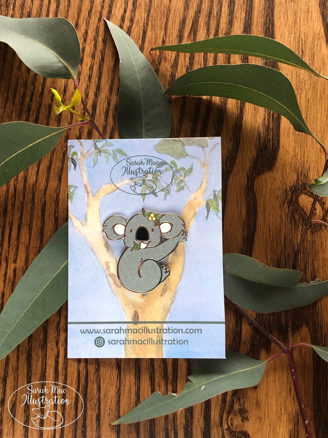 Kit Koala Glitter Lapel Pin Hard Enamel Badge for Australia Native Animal Lover Teenage Gift - Etsy