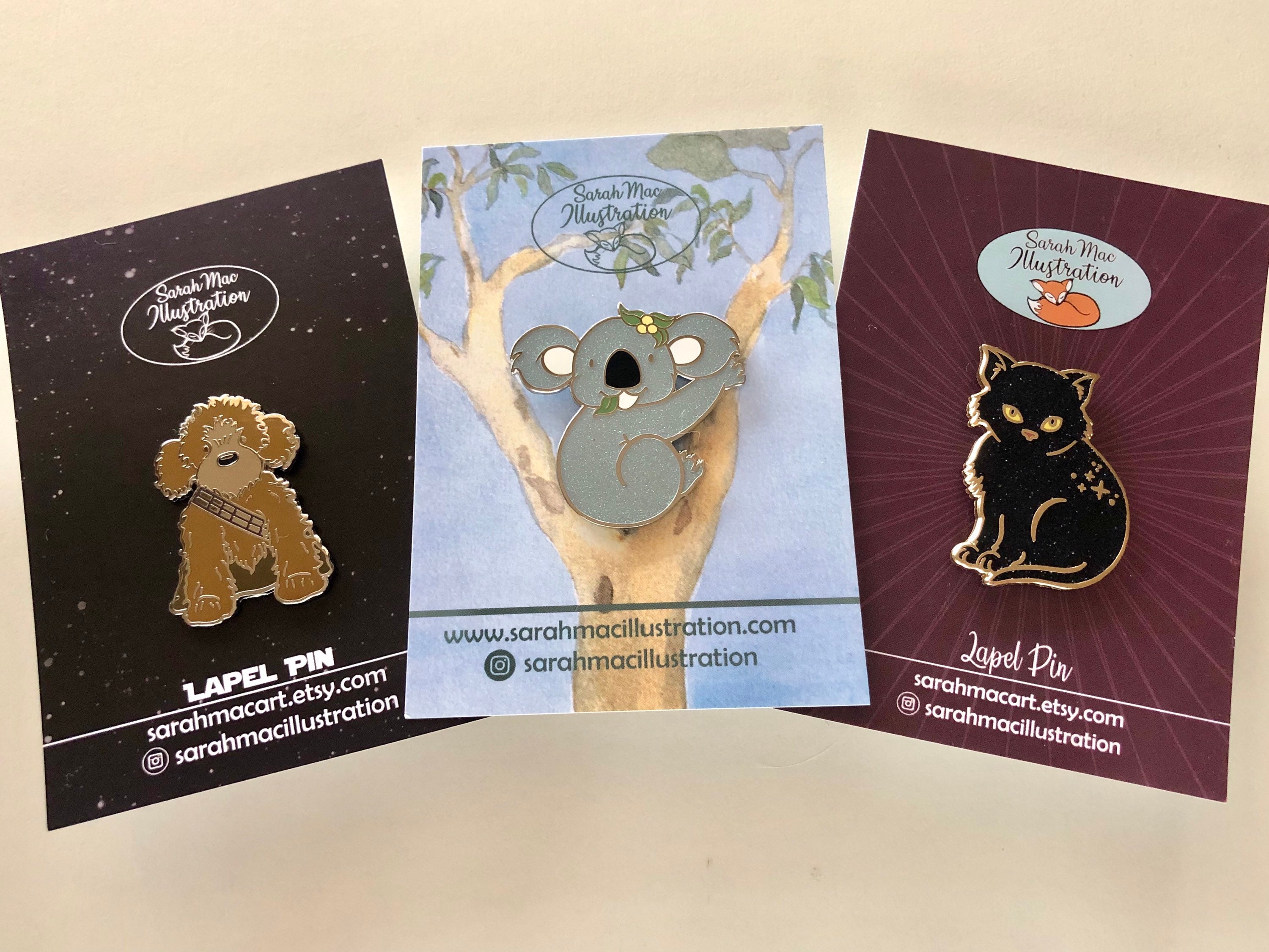 Kit Koala Glitter Lapel Pin Hard Enamel Badge for Australia Native Animal Lover Teenage Gift - Etsy