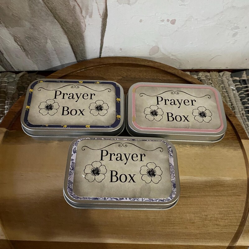 Prayer Box Tin - Etsy