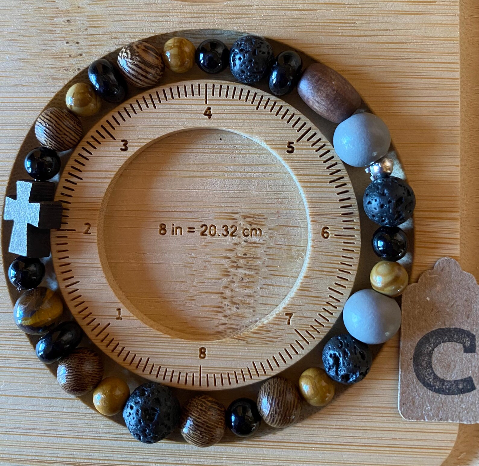 The Messy Bracelet*hand Beaded*life is Kinda Messy*the Cross Has the ...