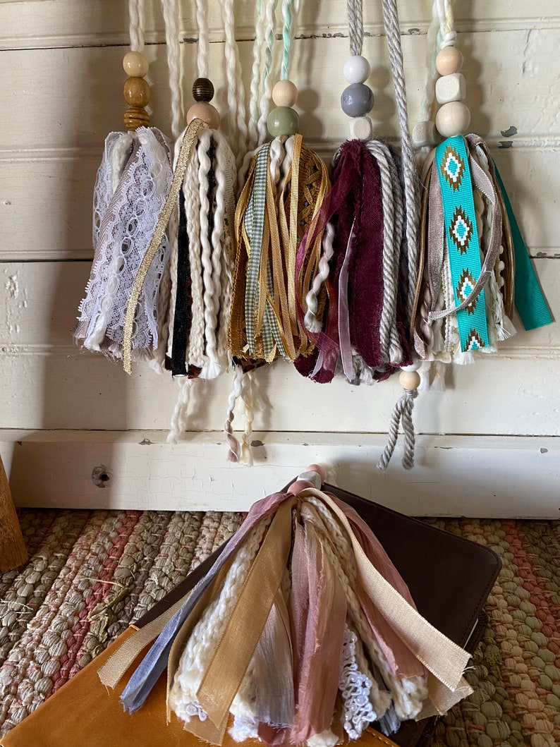 Handmade Chunky Tasselsbible Tasselbookmark Tasselchunky Tassel car ...