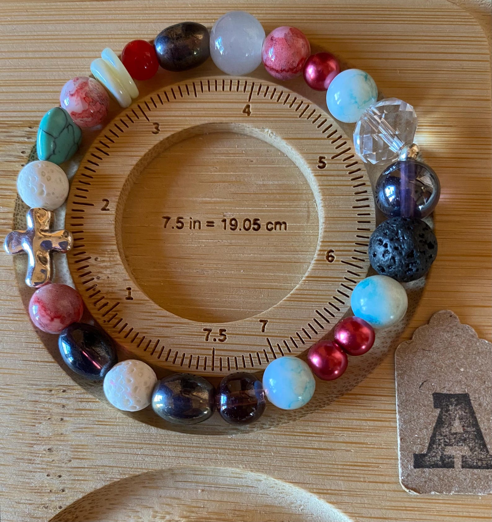 The Messy Bracelet*hand Beaded*life is Kinda Messy*the Cross Has the ...