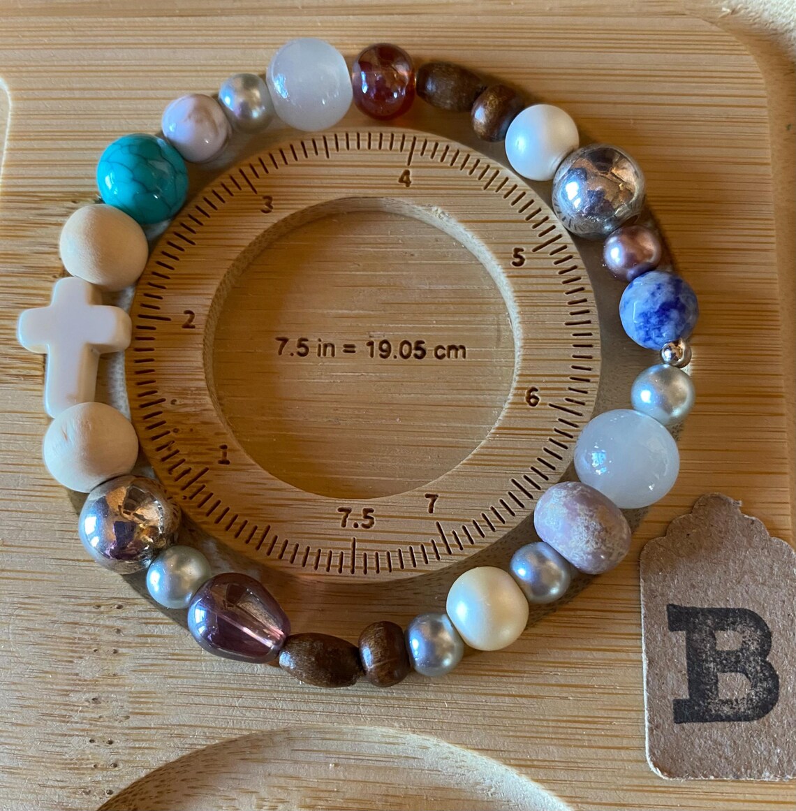 The Messy Bracelet*hand Beaded*life is Kinda Messy*the Cross Has the ...