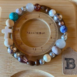 The Messy Bracelet*hand Beaded*life is Kinda Messy*the Cross Has the ...