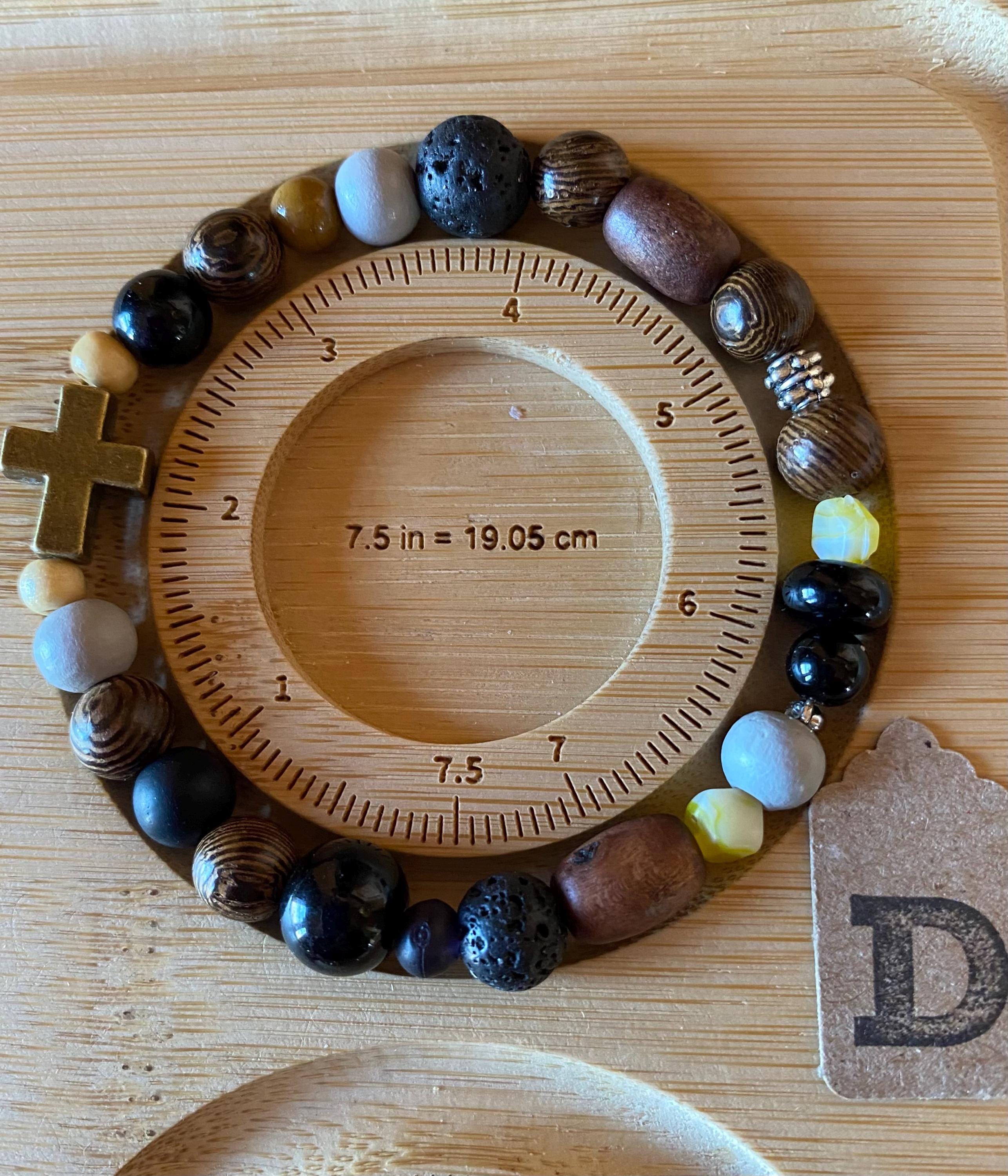 The Messy Bracelet*hand Beaded*life is Kinda Messy*the Cross Has the ...