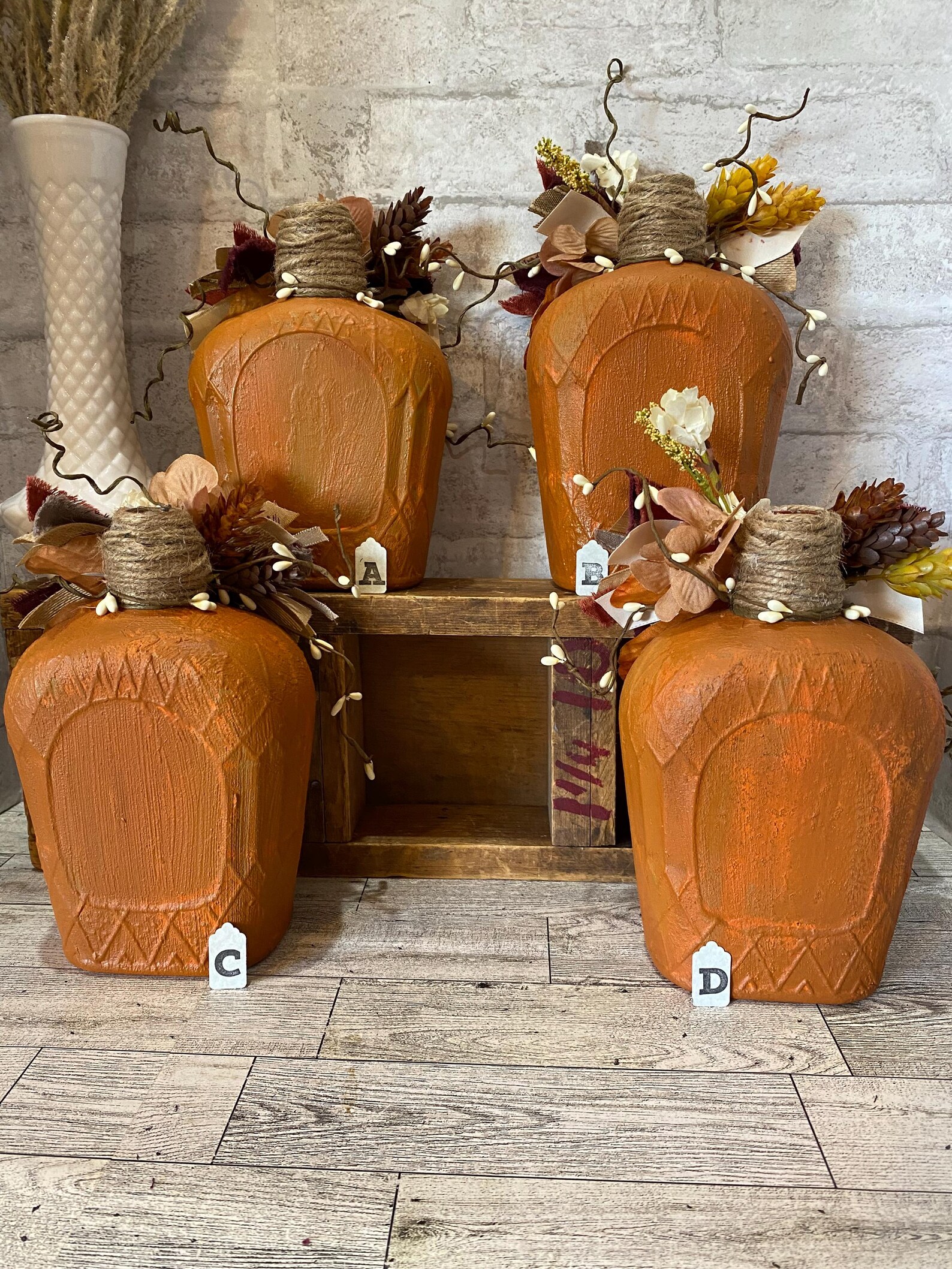 Reimagined Crown Royal Bottle Pumpkin*fall/autumn Decor*painted Bottles ...