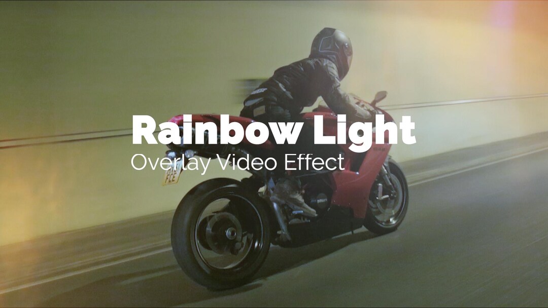 Rainbow Light Flash Effect Glitch Overlay | 1080p HD, 916 Portrait, 4:5 ...