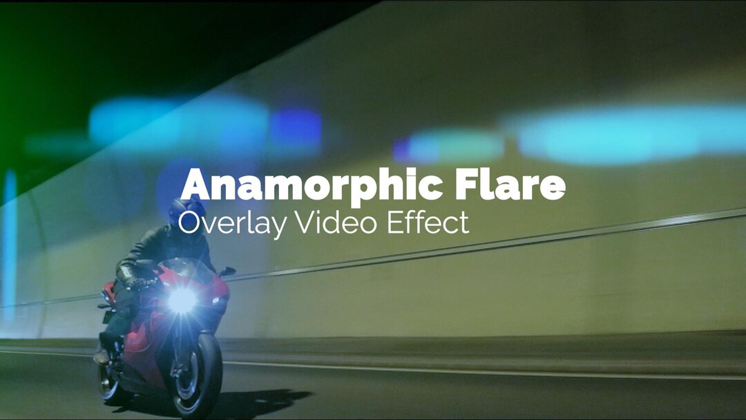 Anamorphic Blue Green Flare Overlay Video | Cinematic Light Effect ...