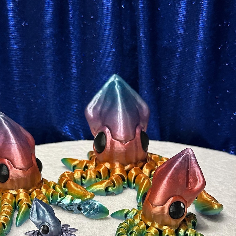 3d Printed Squids - Etsy