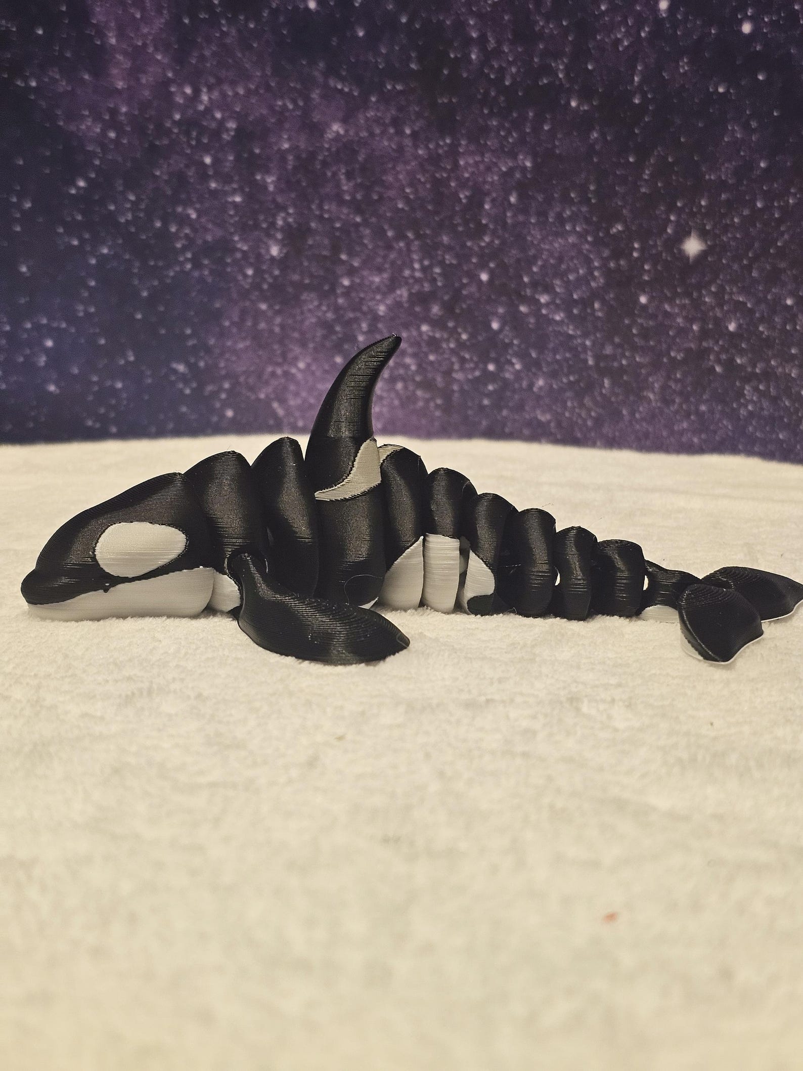 Articulated 3D Printed Orca Figurine – Poseable Killer Whale, Desk Pet ...